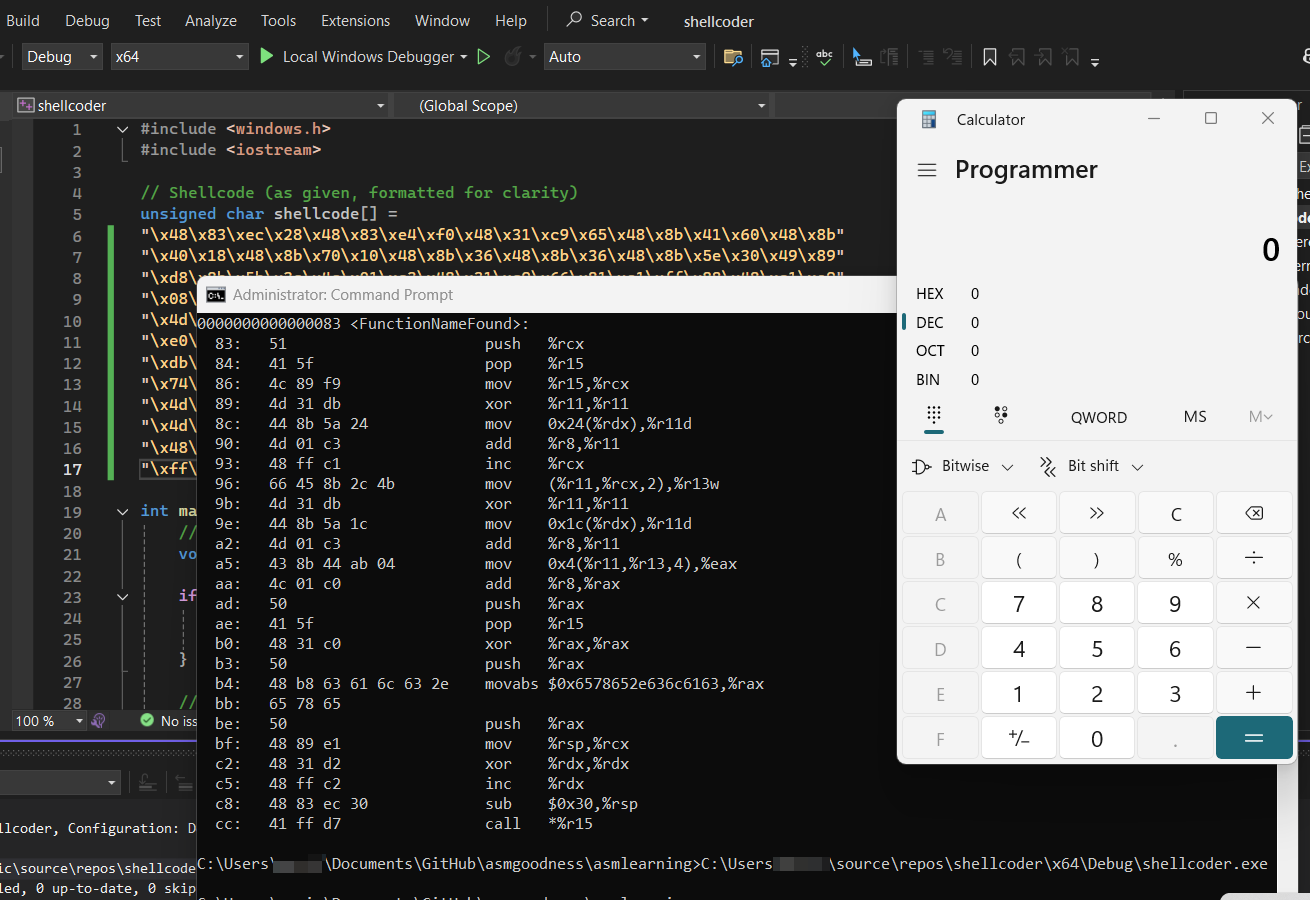 x64 Assembly and Shellcoding 101 - Part 3 - G3tSyst3m’s Infosec Blog